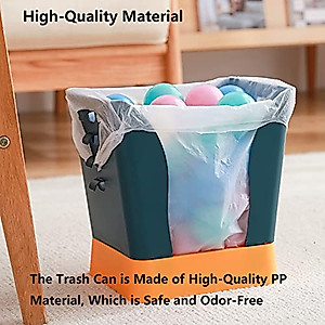 ZHEDALANG 9-Gear Adjustable Size Trash Can, Portable Expandable Trash Bag Holder, Portable Trash Bin for Kitchen, Collapsible Garbage Bag Holder Camping, Suitable for Different Sizes of Garbage Bags