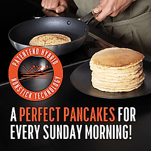 Emura Professional 10 inch Non Stick Frying Pan | Cookware Aluminum Nonstick Coating Skillet | PFOA and PTFE free, Scratch Resistant, Induction & Oven Safe Cooking | All stovetops