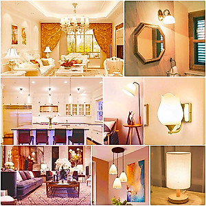 Amazing power E12 LED Bulbs, 5W LED Candelabra Bulbs 50W Equivalent Candelabra Base Light Bulb for Chandelier Lighting Warm White 6-Pack