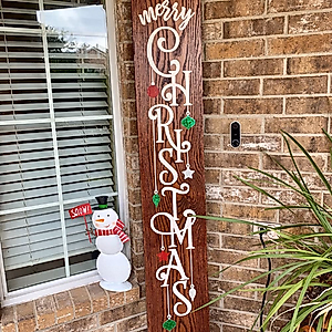 Christmas Stencils for Painting on Wood Holiday Christmas Stencil Large Believe Xmas Painting Stencils for Wall Porch Glass Wood Fabric