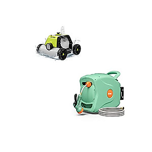 FIILPOW Automatic Pool Cleaner & 100 FT Garden Hose Reel