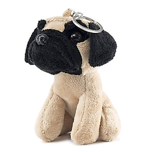 PREXTEX Plush Puppies Set - 6 Small Dog Stuffed Animals with Keychains | 5-Inch Cozy & Cute Puppy Toys for 3-5+ Year Olds