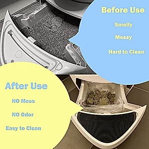 100 Pack Waste Drawer Liners Compatible with All Litter Box Robot Models, 9-11 Gallons Litter Box Liners