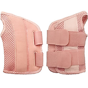 NuCamper Wrist Brace Carpal Tunnel Right Left Hand for Men Women, Night Wrist Sleep Supports Splints Arm Stabilizer with Compression Sleeve Adjustable Straps,for Tendonitis Arthritis Pain Relief (Right Hand-Pink, Small/Medium (Pack of 1))