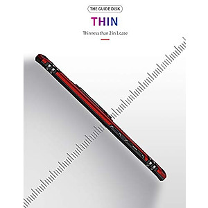 Samsung Galaxy S8 Plus Case with HD Screen Protectors, Androgate Military-Grade Metal Ring Holder Kickstand 15ft Drop Tested Shockproof Cover Case for Samsung Galaxy S8+ (2017) Red