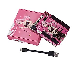 BIQU RGBDuino UNO V1.2 Jenny Development Board ATmega328P Chip CH340C VS Arduino UNO R3 Upgrade for Raspberry Pi 4 Raspberry Pi 3B