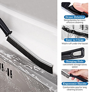 Crevice Cleaning Brush - 9 PCS Multifunctional Hard Bristle Crevice Cleaning Brush, Cleaning Tools Cleaning Brush for Household Use, Home, Kitchen, Bathroom, Window, Vehicle, Faucets, Toilet, Grout