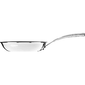 Cuisinart FCT22-20NS French Classic Tri-Ply Stainless Cookware 8-inch Non-Stick Frying Pan Bundle Classic Nonstick Edge 6" Chef's Knife and Deco Gear Kitchen Safety Cut Resistant Gloves