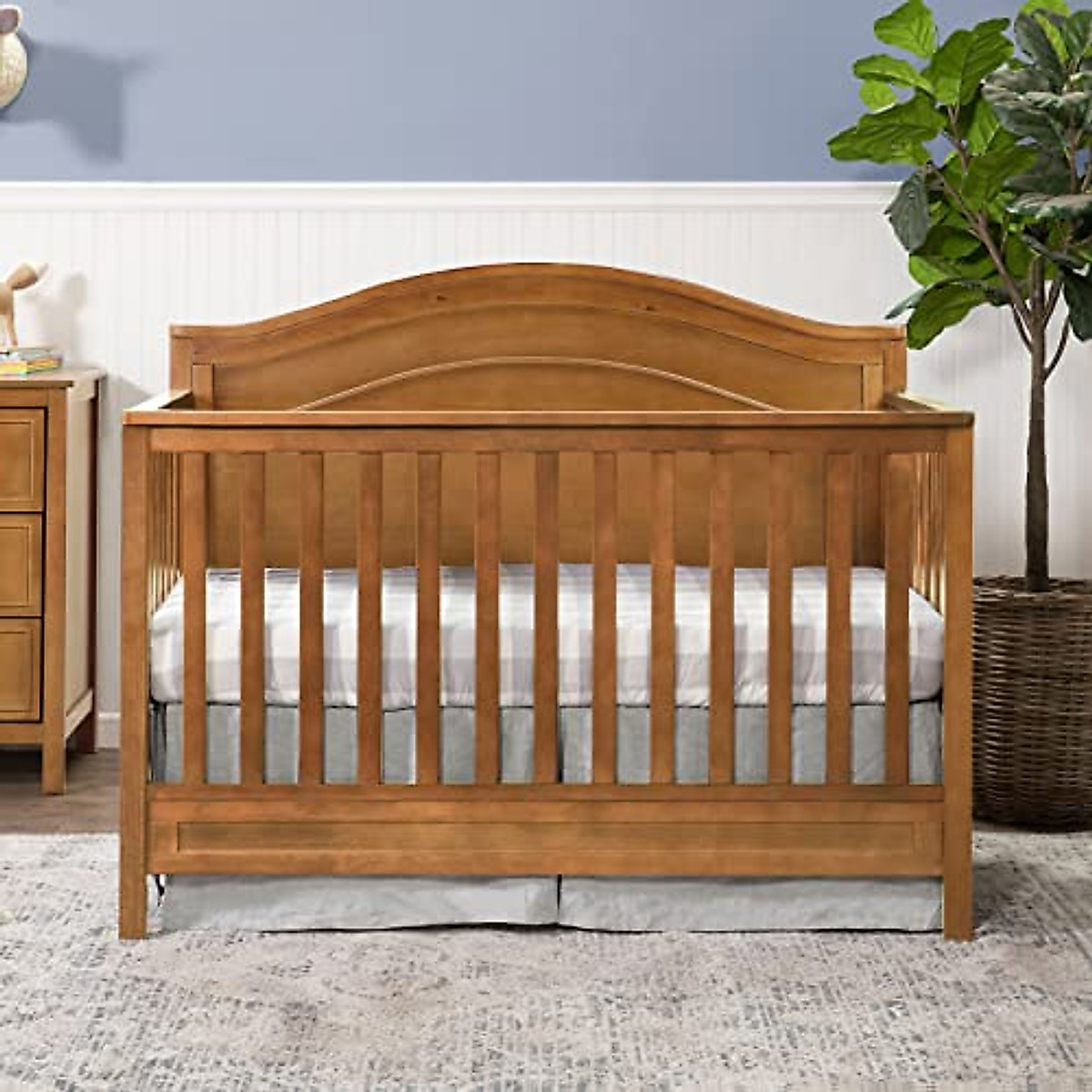 DaVinci Charlie 4-in-1 Convertible Crib in Chestnut, Greenguard Gold Certified