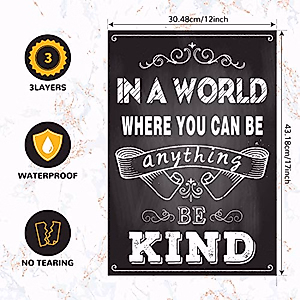 Whaline 20 Pack Motivational Classroom Posters, Chalkboard Design Inspirational Quotes Posters, Waterproof Classroom Wall Arts for Students Teachers Classroom Decorations, 12 x 17 Inch