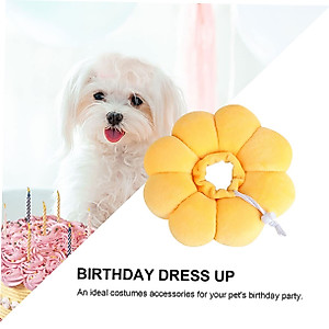 balacoo 3pcs Compound Cone Collar Breathable cat Collar Adjustable cat Collar pet Recovery Cone cat Recovery Collar cat cat Neck Collars Dog Cone Donut Decor Portable Cotton