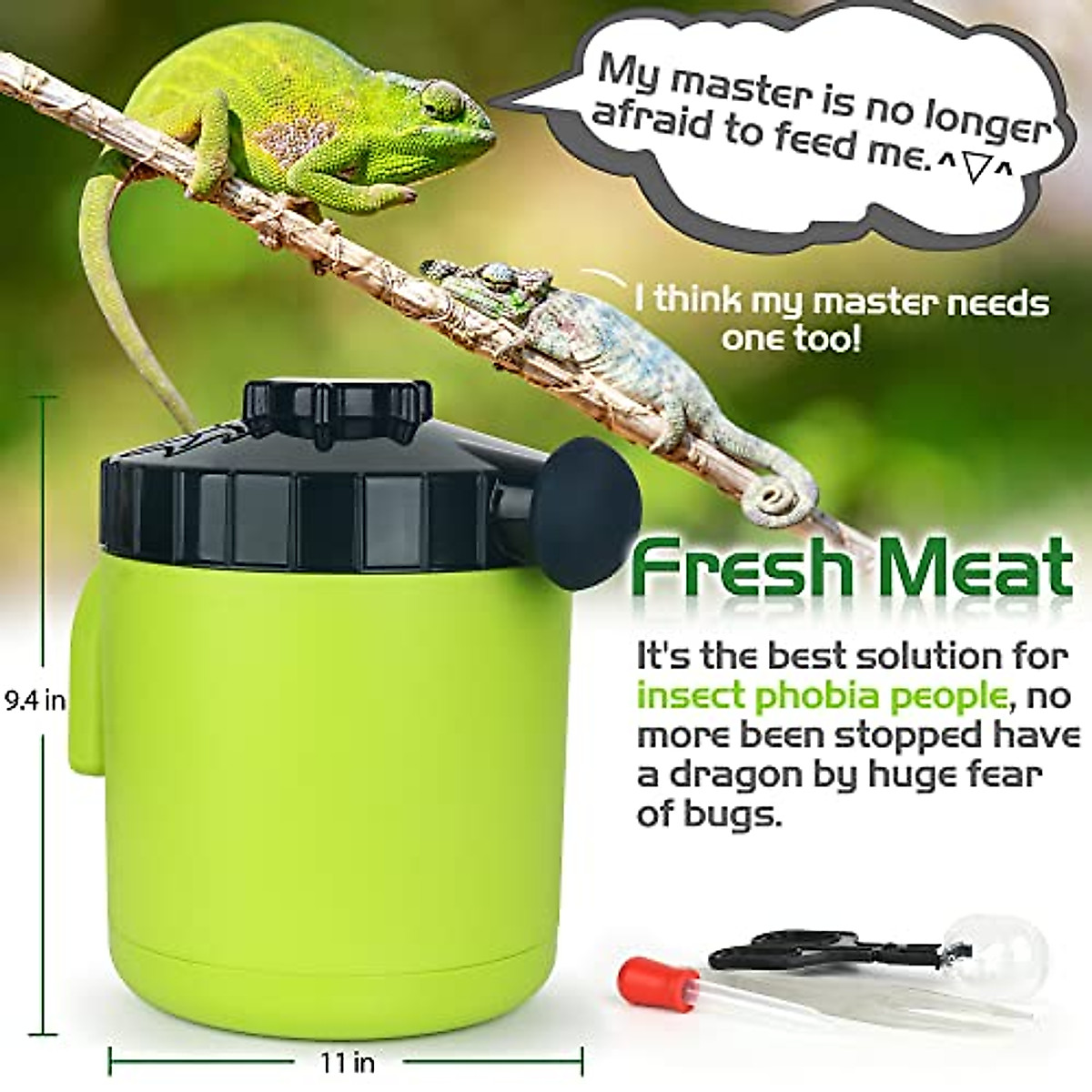 NEPTONION Professional Cricket Keeper Live Worm Organizer Tank with Rubber Seal, Dubia Roach Habitat with Bug Dirt Management Function, Perfect for Keeping Silkworm, Cricket,Dubia Cockroach,Superworms