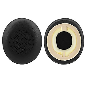 Geekria QuickFit Replacement Ear Pads for Jabra Evolve2 65 UC, Evolve2 65 MS, Evolve2 40 UC, Evolve2 40 MS, Elite 45h Headphones Ear Cushions, Headset Earpads, Ear Cups Cover Repair Parts (Black)