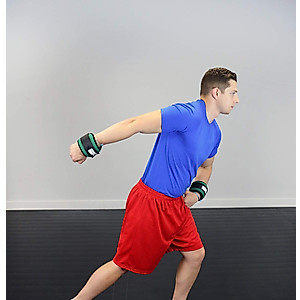 Cando 10-3382-2 Weight Straps, 3 lb. Set, Green (Pack of 2)