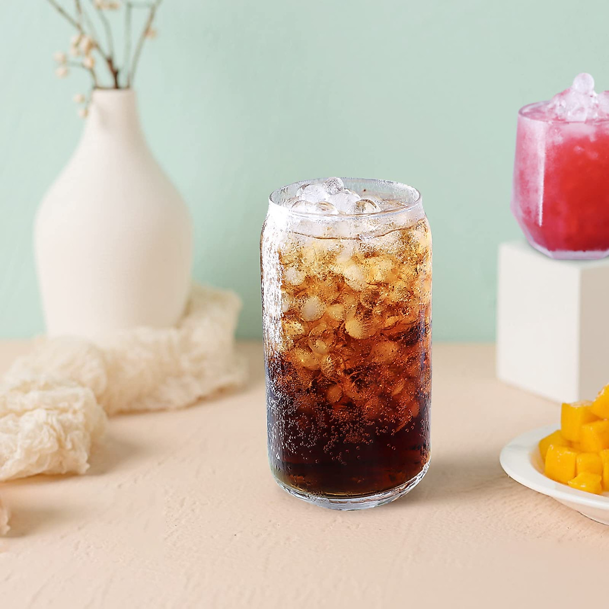 DZHJKIO Mini Ice Cube Trays for Freezer - 4 Pack Tiny Ice Cube Tray with Lid and Bin, 104x4 PCS Crushed Ice Trays Easy Release, Bpa-Free for Chilling Drinks Coffee Cocktail( Ice Bin & Ice Scoop)(blue)