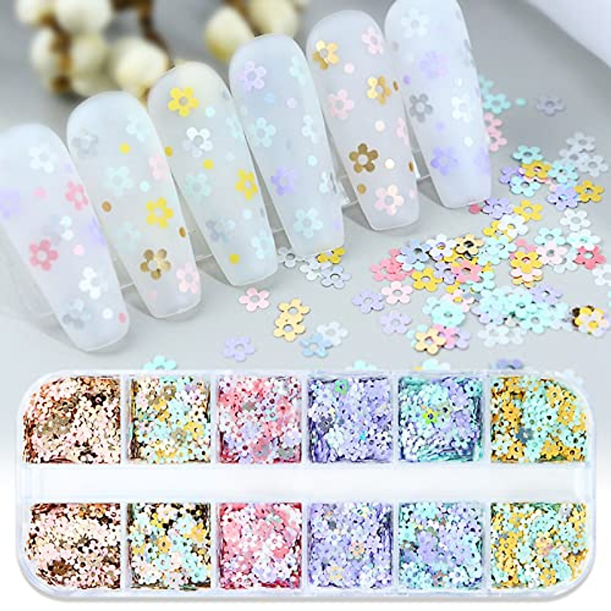 Flower Glitter Resin Fillings Flakes Sequins Epoxy Resin Mold Fillers for DIY Jewelry Making Nail Art Decors