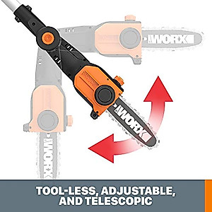 WORX WG349 20V Power Share 8" Pole Saw with Auto Tension