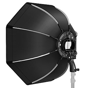 Neewer 35.4''/90cm Octagonal Softbox with S-Type Bracket Mount, Carrying Case Compatible with Neewer TT560 NW561 NW625 NW635 NW645 NW655 NW-670 750II Speedlites and Q3 AD200Pro Flash Strobe, etc