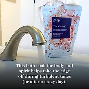 goop “The Martini” Bath Soak | Relieves Stress & Relaxes The Neck & Shoulders | Infused with Himalayan Pink Salt | 24 oz | Paraben and Silicone Free