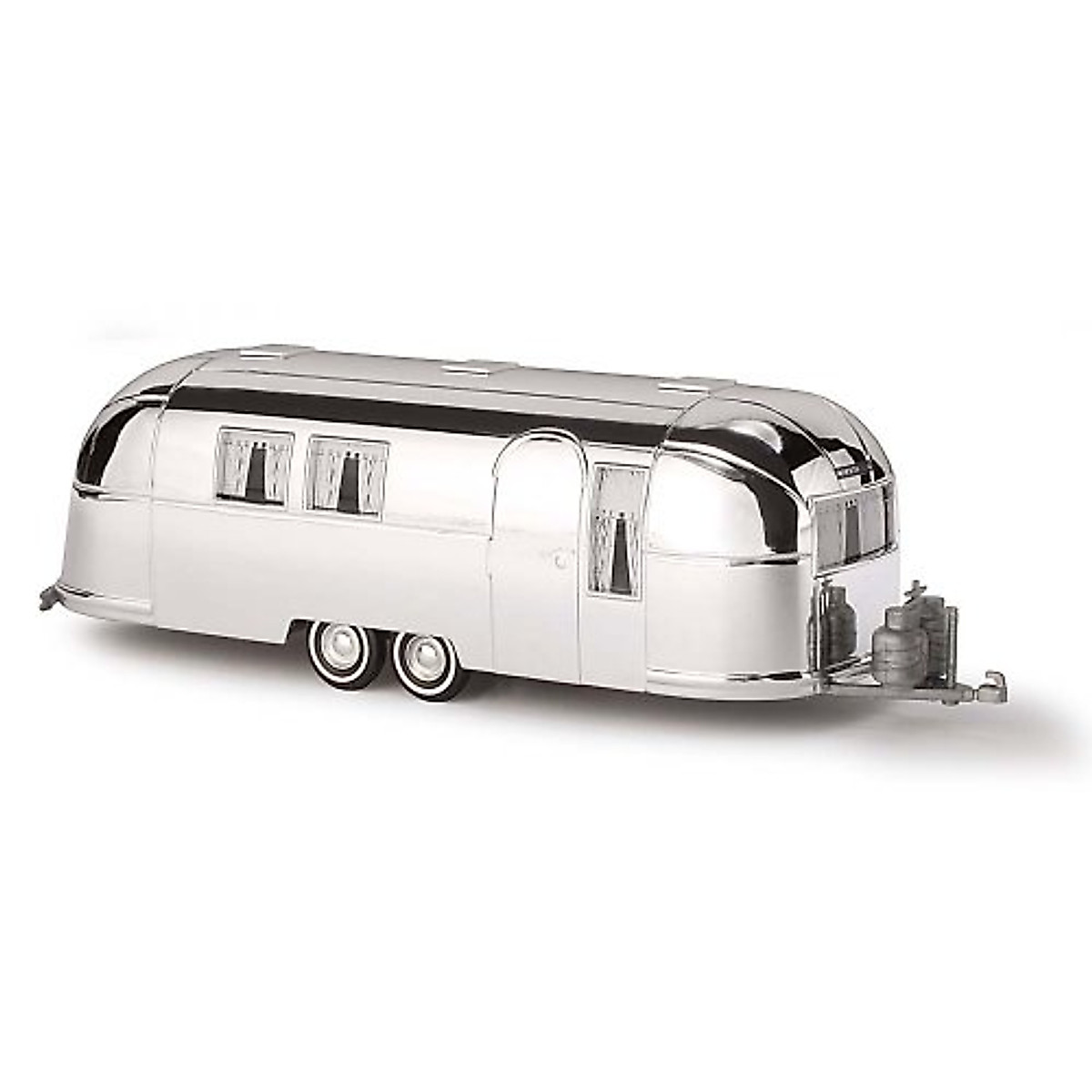 Busch 44982 Airstream Trailer 1958 Silver HO Scale Model , White
