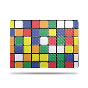 MightySkins Carbon Fiber Skin Compatible with Apple MacBook Air 15'' M2 (2023) Full Wrap Kit - Puzzle Cube | Protective, Durable Textured Carbon Fiber Finish | Easy to Apply | Made in The USA