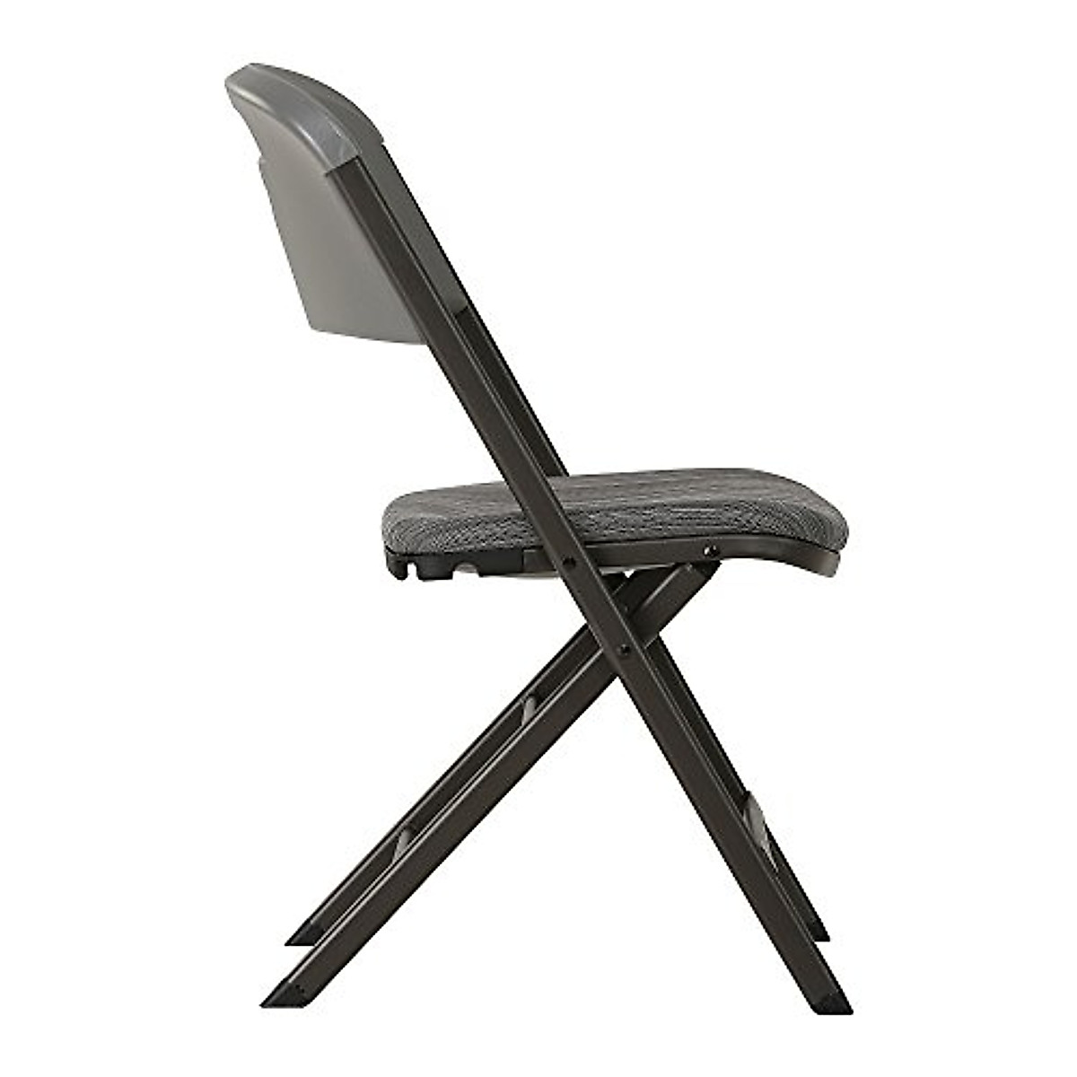 Lifetime Commercial Grade Padded Folding Chairs, 4 Pack, Urban Gray