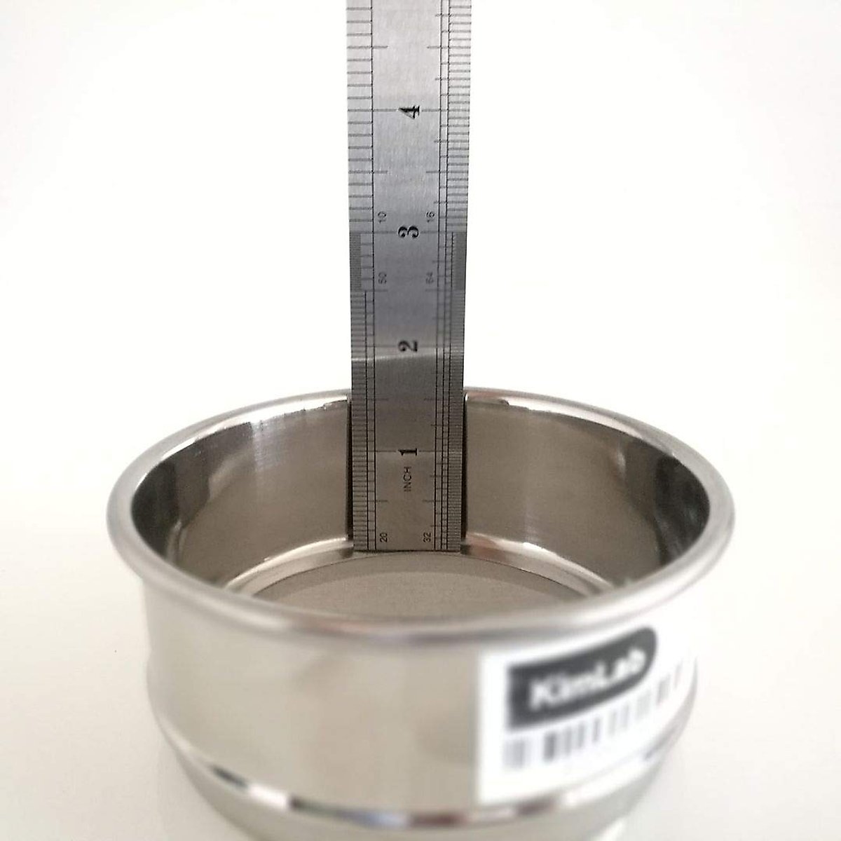 KimLab SS10 Φ10cm Test Sieve Catch Pan and Lid