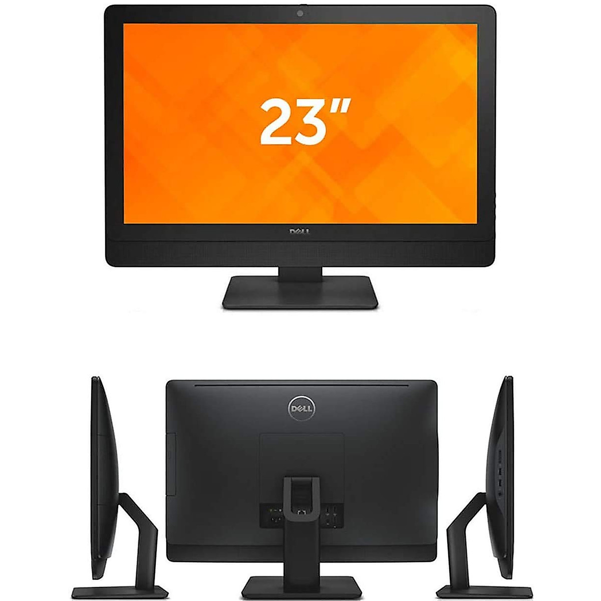 Dell OptiPlex 9030 All-in-One Desktop Computer 23 Wide Viewing Angle AIO PC, FullHD 1920x1080, Windows 10, Intel Core i5-4590S 3.00GHz, 8GB RAM, 120GB SSD, Webcam, DualBand WiFi, Bluetooth (Renewed)