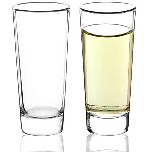 Youngever 8 Pack Shot Glass Set, Glass Shot, Clear Shot Glass (2.5 Ounce)