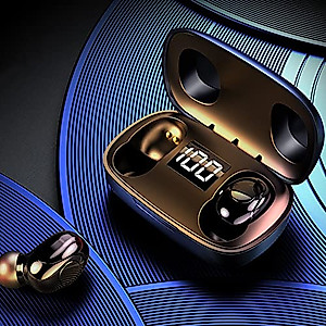 Noise Cancelling Wireless In-Ear Earphones Light-Weight Earbuds with LED Display Charging Case for Sport Wireless Earbuds Bluetooth Headphones with Mic