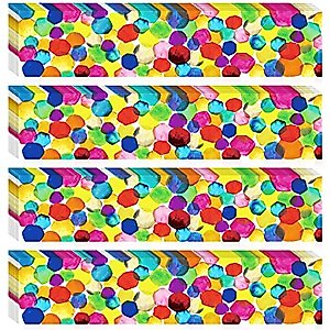 60 Pcs Classroom Bulletin Board Borders, Colorful Dot Classroom Borders for Bulletin Board, Chalkboard Scalloped Borders Back to School Classroom Decor for Teacher Student Use, 2.8 x 11 Inches