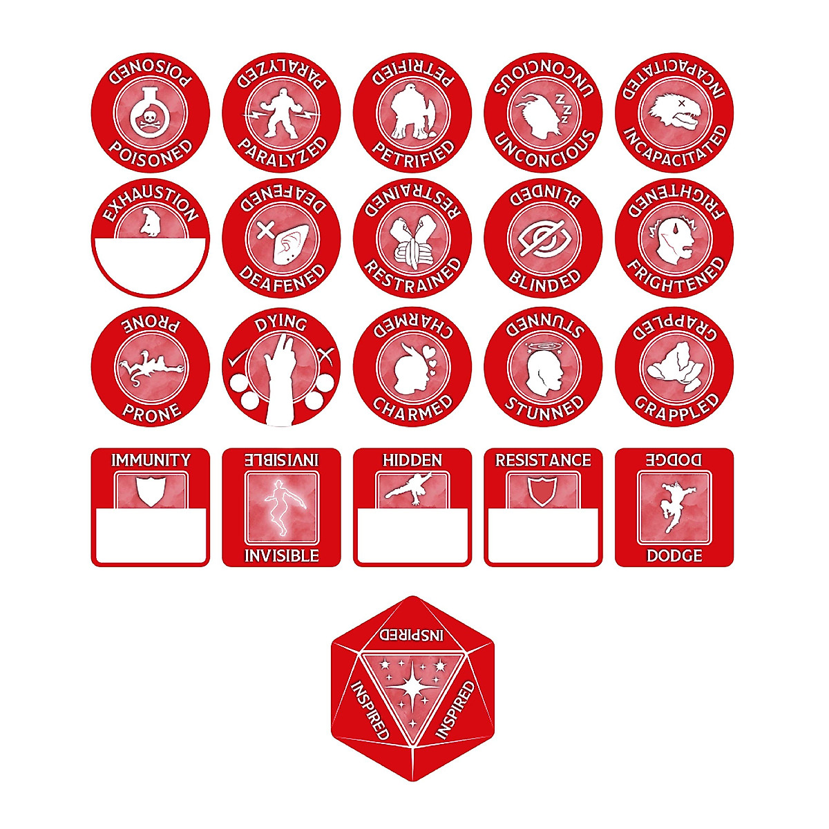 Gale Force Nine Sorcerer Token Set, Multi