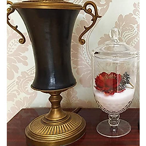 Bekmore Large Apothecary Jar with Airtight Lid in Premium Acrylic, Decorative Weddings Candy Buffet, Break-Resistant and BPA-Free, 55 Ounce