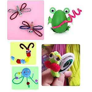 UUYYEO 200 Pieces Self Adhesive Wiggle Eyes Googly Eyes DIY Scrapbooking Crafts Mixed Size