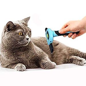 DakPets Pet Grooming Brush Effectively Reduces Shedding by up to 95% Professional Deshedding Tool for Dogs and Cats