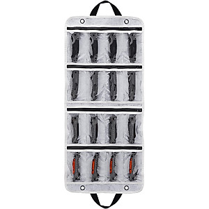 SWISSELITE Knife Display Bag, Felt Knife Display Case, Foldable Knife Storage Holder, Knife Carrying Organizer with 16 Slots