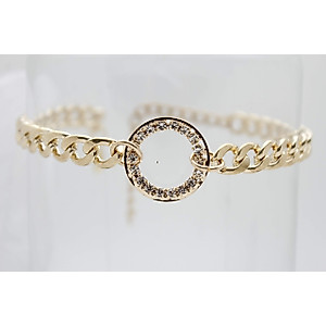 Women Western Fashion Anklet Boot Chains Bracelet Gold Metal Bling Ring Beads Round Shoe Charm