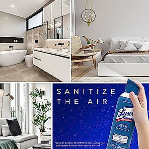 Lysol Air Sanitizer Spray, For Air Sanitization and Odor Elimination, White Linen Scent, 10 Fl. Oz (Pack of 3)