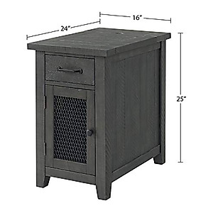 Martin Svensson Home Rustic Chairside Table, Grey