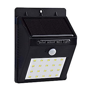 IGOSAIT LED Work Light 5.5V 20 LED White Light Outdoor Solar Motion Sensor Light Compatible with Yard/Garden/Home/Driveway/Stairs/Outside Wall Lighting Lantern