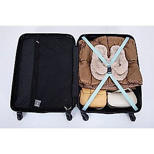 Tripcomp Luggage Sets Wear-Resistance Hardside Lightweight Suitcase Double Spinner Wheels, TSA Lock,Two Hooks, Scratch-resistant Carry-on,3 Piece Set(20inch 24inch 28inch) (Green)