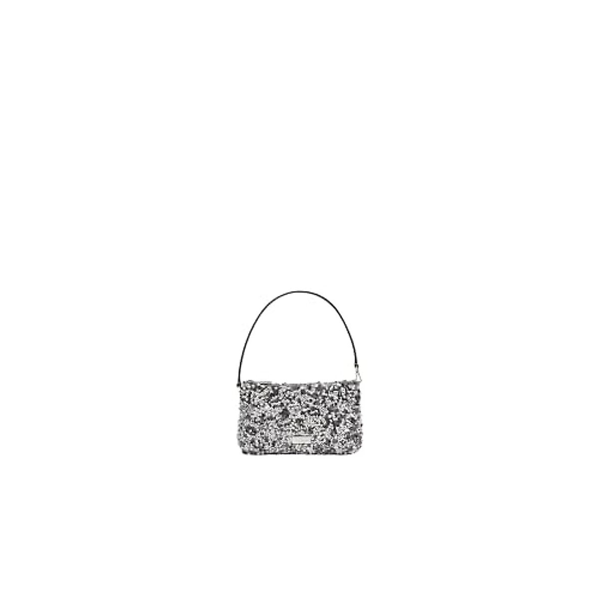 Kate Spade New York Kiki Sequin Convertible Wristlet (Silver)