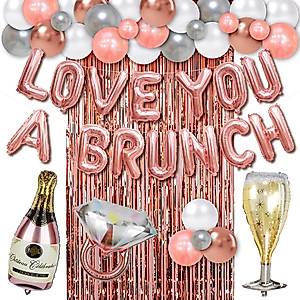 Brunch Party Decorations Birthday Brunch Decorations Bridal Shower Brunch Decorations Valentines Brunch Love You A Brunch Balloons Banner Bachelorette Party Decorations Decor