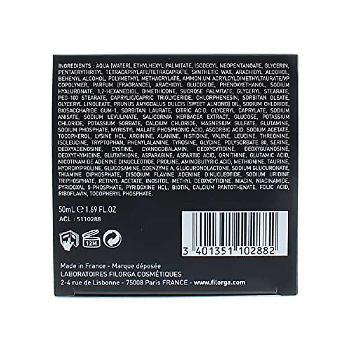 Filorga Hydra-Filler Pro-Youth Skin Moisturizer Balm, Anti Aging Micro-Filler Treatment With Hyaluronic Acid for Hydrating Face Wrinkle Reduction, 1.69 Fl Oz (Pack of 1)