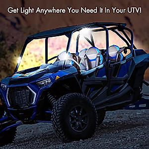 ACEC SHOP UTV Dome Light 12V Universal Roll Bar Mount LED Dome Light UTV Interior Light Utility Roll Cage Dome Light Map Light Courtesy Light for UTV Polaris RZR Ranger SxS Jeep Truck