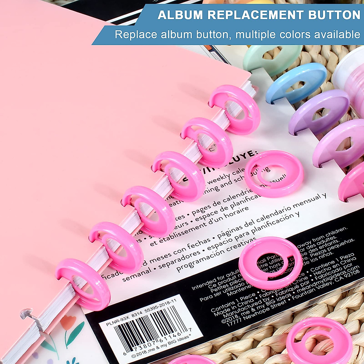 BOPOVA 6 Stylus 2-in-1 Ballpoint Pen and 6 Plastic Book Binding Trays, Stylus, Pen with Stylus, Compatible with Tablet and Smartphone,Click Pens， Ink Pen