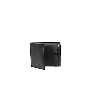 Michael Kors Men's Cooper Billfold with Pocket Wallet (Black Leather)