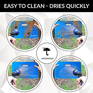 Sleek Garden Premium Thick Kneeling Pads Bath Floor Kneeler for Baby, Knee Pad Cushion for Pool | Thickest, Most Comfortable Foam Mat Kneeler for Yoga & Exercise,Waterproof (11"x17.8"x1.5, Blue)