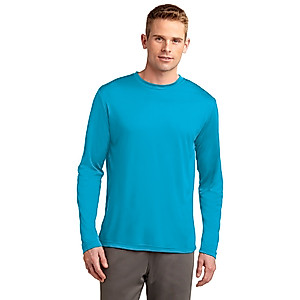 Sport-Tek Tall Long Sleeve PosiCharge Competitor Tee 4XLT Atomic Blue