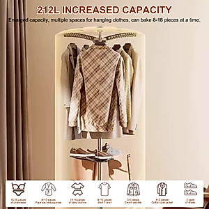 Portable Clothes Dryer Upgraded to Quickly Dry A Large Number of Clothes and Shoes. Travel Mini 900w Dryer Machine, Compact Dryer for Family, Apartment, RV and Travel
